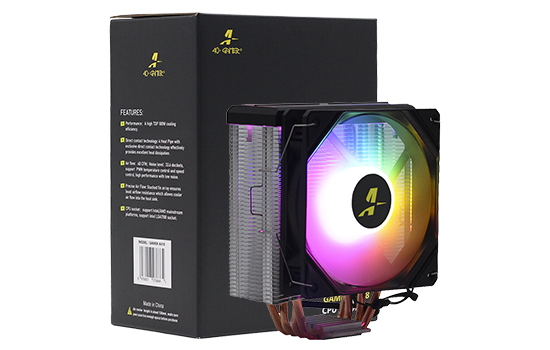 Cooler Para Processador 40º Gamer A418, 120mm, Rainbow, Intel-AMD, GAMER-A418